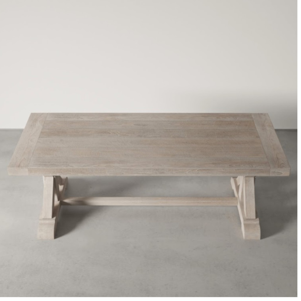 Madera Dining Table - White Wash - Urban Woodcraft